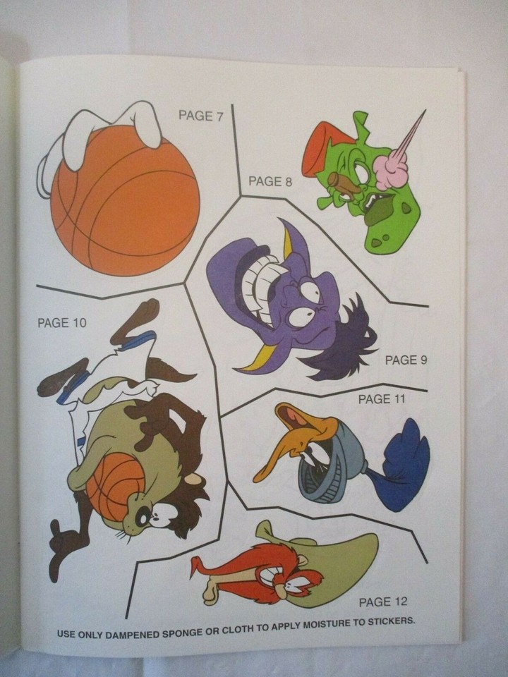 Michael Jordan's Secret Stuff Sticker Book Space Jam Bugs Bunny ...