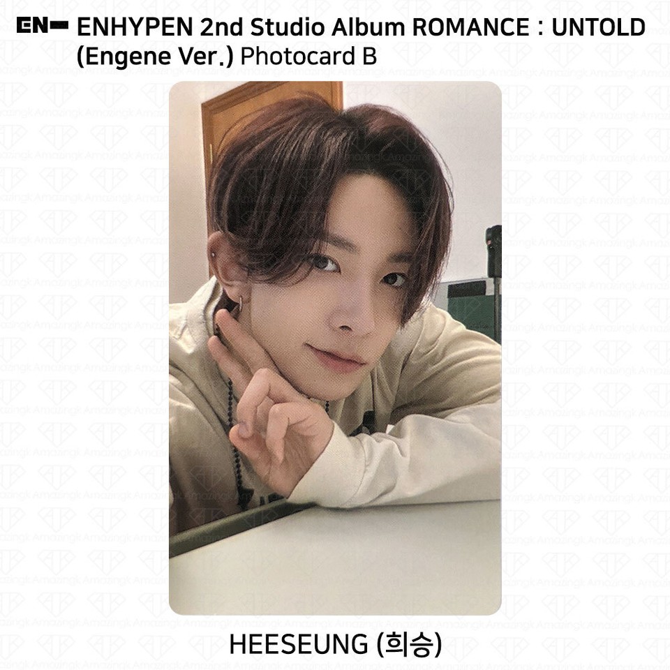 Enhypen 2nd Studio Album ROMANCE:UNTOLD Engene Ver Photocard Cover ...
