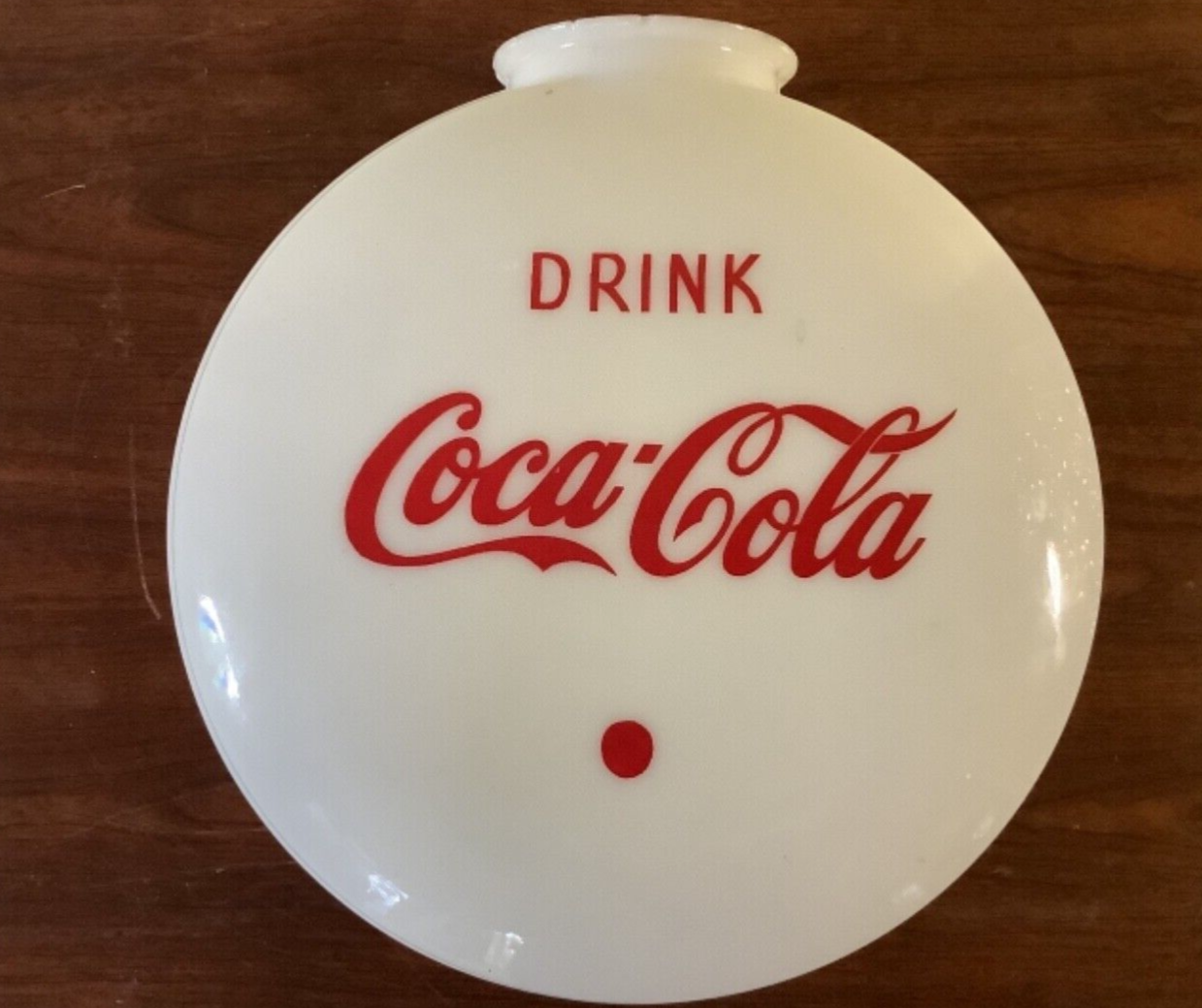 Coca-Cola Advertising Milk Glass Globe /Coke Globe/ Coca Cola Soda Pop ...