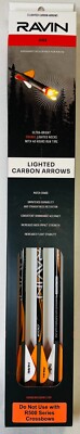 Ravin Lighted Arrows Carbon 20" 400grain Archery Crossbow Bolts 3-Pk ...