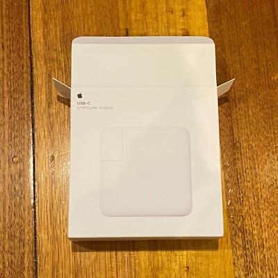 Apple Laptop Charger Box USB-C End 67W Power Adapter BOX ONLY White ...