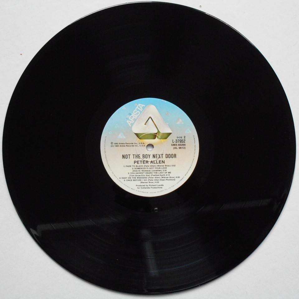 PETER ALLEN - Not the Boy Next Door - 1983 - Arista L 37952 OZ pressing ...