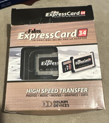 efilm 34mm + 54mm Slot Express Card Adapter for SD SDHC MMC MS MSPRO xD ...