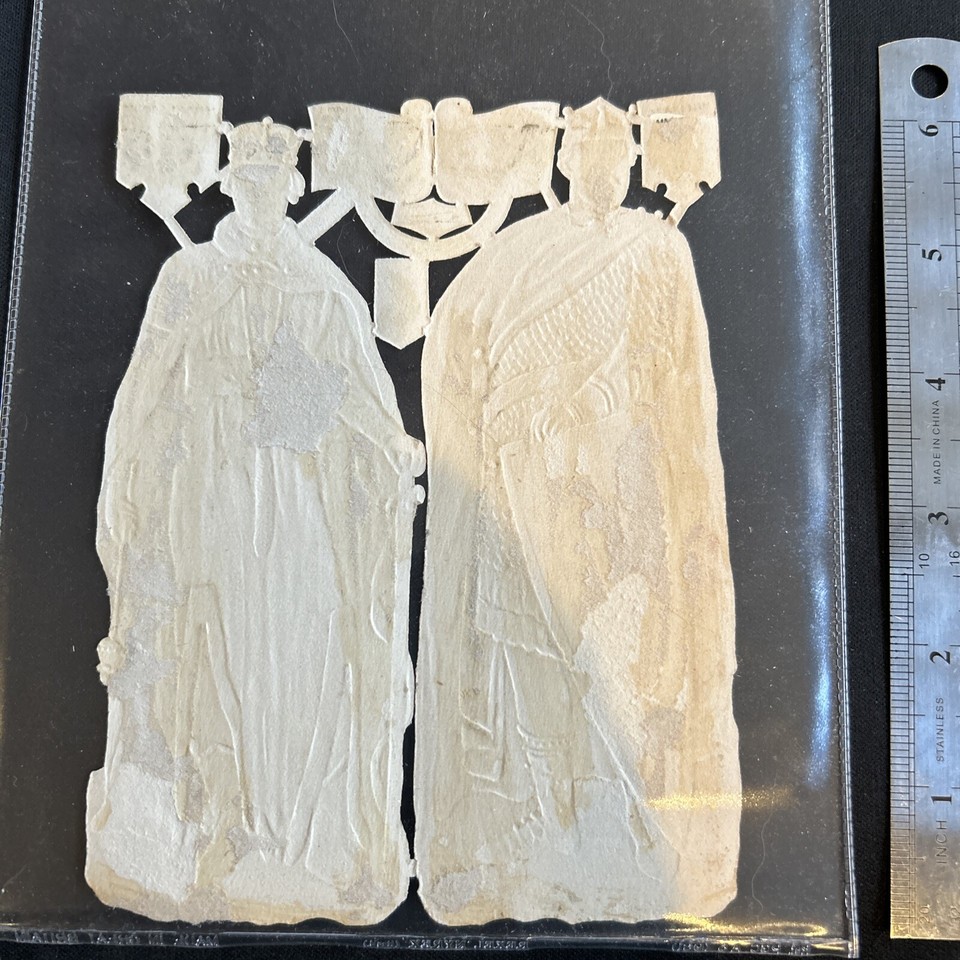 Vintage 1880’s Victorian Era Die Cut Scrap William I And II | eBay