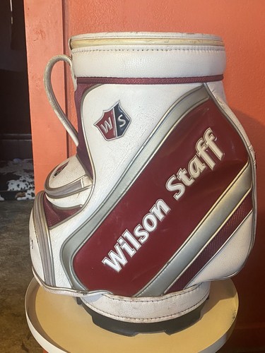 Vintage Red and White Wilson Mini Staff Golf Bag Den Caddy | eBay