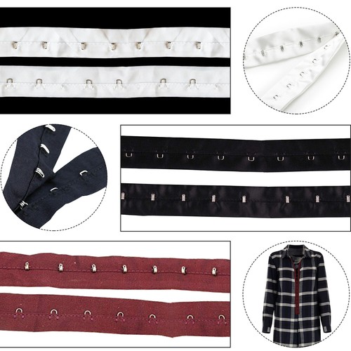 Hook & Eye Tape Soft Cotton Fabric For Sewing Bra Lingerie Corset ...