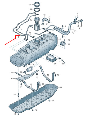 NEW VW AMAROK 2H FUEL LINE 2H0201359D ORIGINAL | eBay