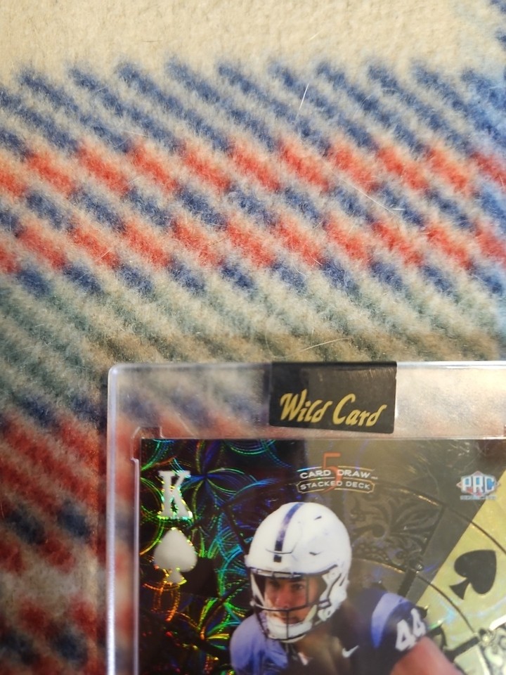 2024 WILD CARD ROOKIE PENN STATE TYLER WARREN GOLD 1/1 INDIANAPOLIS ...