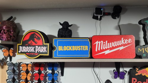 Blockbuster Sign With Usb dimmable Light 3d Printed. | eBay