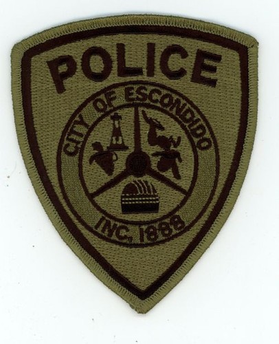 CALIFORNIA CA ESCONDIDO POLICE SUBDUED SWAT STYLE NICE SHOULDER PATCH ...