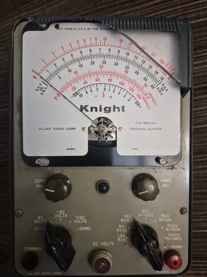 Vintage Knight Allied Radio Kg-620 VTVM Vacuum Tube Voltmeter - READ ...