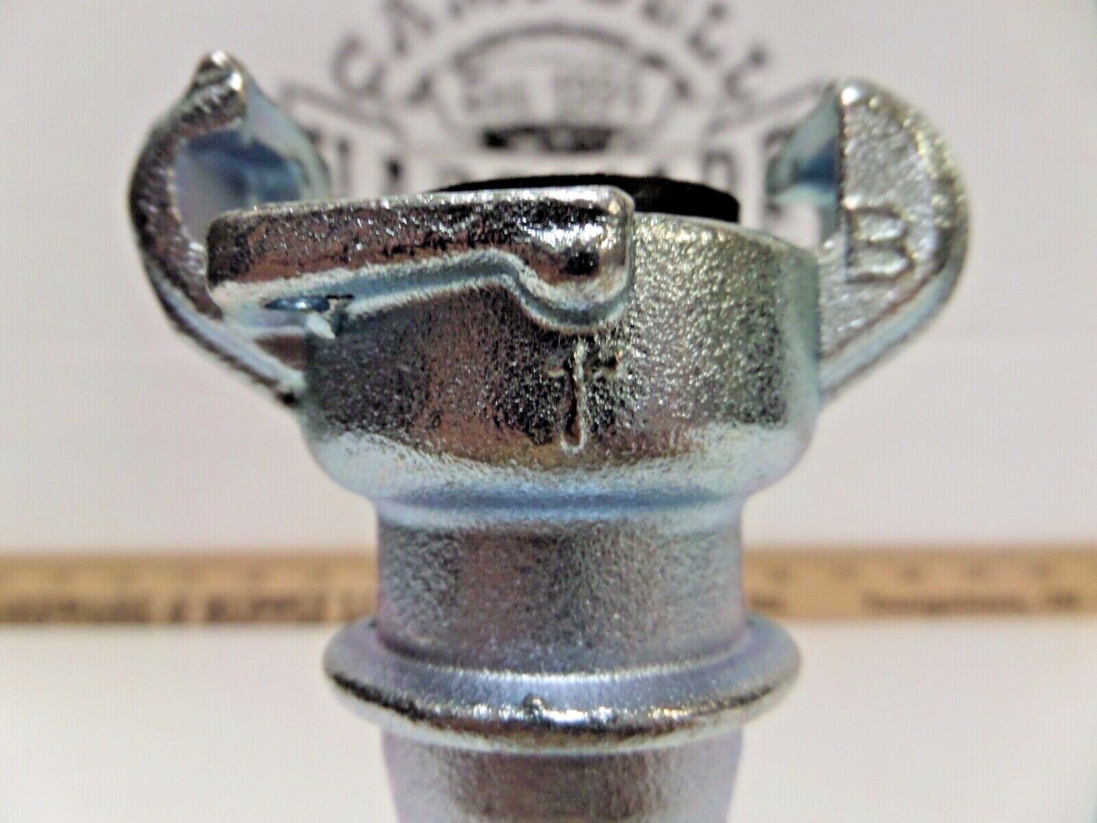 1" Global Air Hose Fitting, 2 Lug Steel Crows Foot Compressor Barb ...