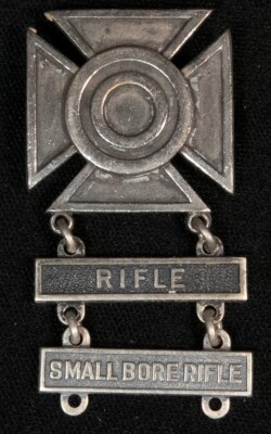 Sterling Silver US Army Iron Cross Rifle Small Bore Rifle Medal ...