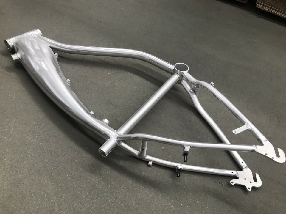 DONSP1986 Bicycle Gas Frame w/Gas Fuel Tank 2.4L Frame Brushed Alum ...