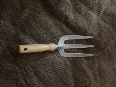 Large Metal Fork with Wooden Handle - New - 11 Inches by 3 1/4 Inches ...