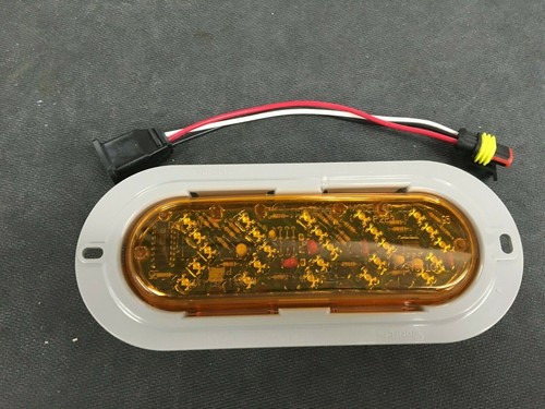 Truck-Lite 60082Y - 60 Series Sequential Arrow LED Yellow Oval 25 Diode ...