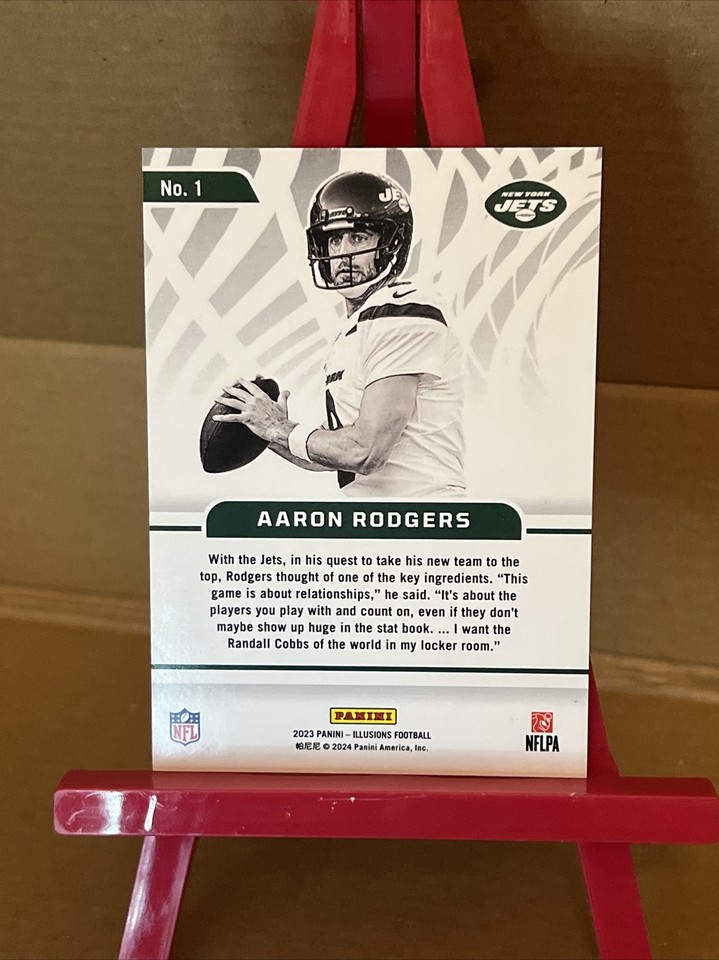 2023 Panini Illusions Football Aaron Rodgers Amazing Insert Card - Jets ...