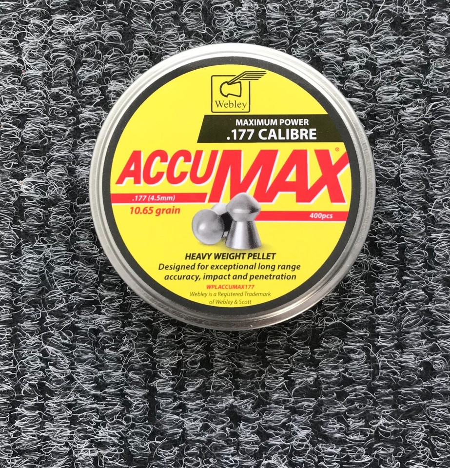 Webley Accu-Max Heavyweight Premium Pellets .177 or .22 Cal | eBay UK