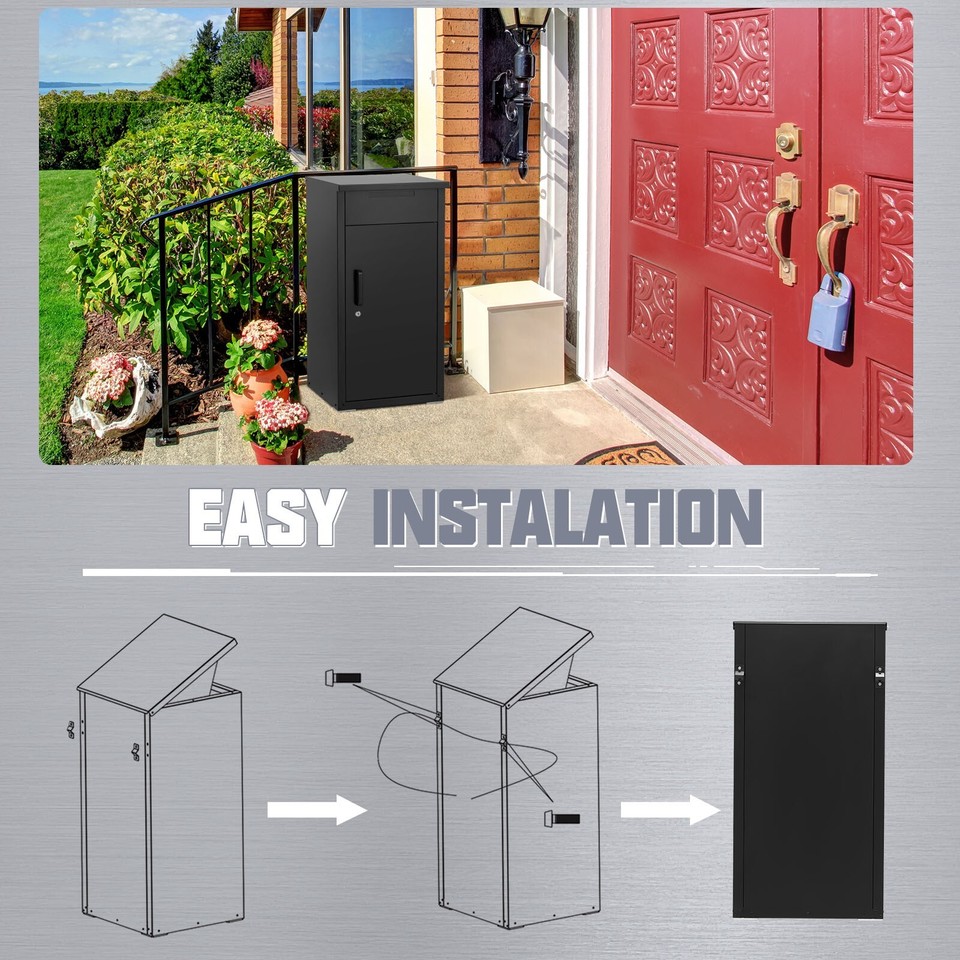Danrelax Express Delivery Boxes for Outside, Envelope Slot and Lockable ...