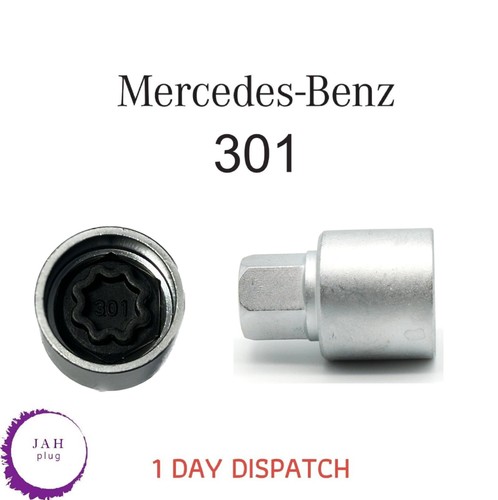 MASTER SECURITY WHEEL LOCKING BOLT KEY 301, 17mm SOCKET FOR MERCEDES A ...