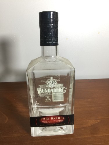 sealed empty bundberg Rum port barrel bottle collectible bundy rum 2012 ...