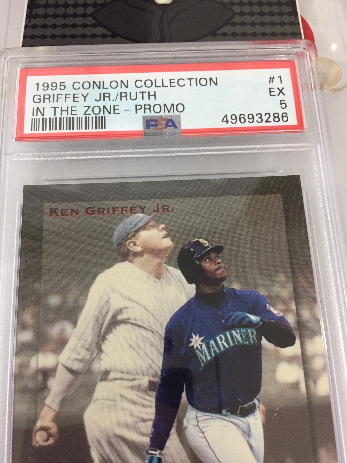 Ken Griffey Jr Babe Ruth 1995 Conlon Collection Promo In The Zone #1 ...