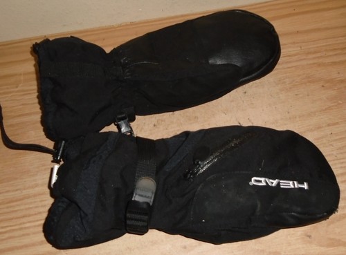 HEAD Black Unisex S Insulated Ski Mittens Winter Gloves | eBay