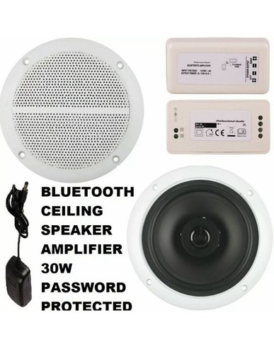 Bluetooth Ceiling Speakers Complete Installation kit Easy Install ...