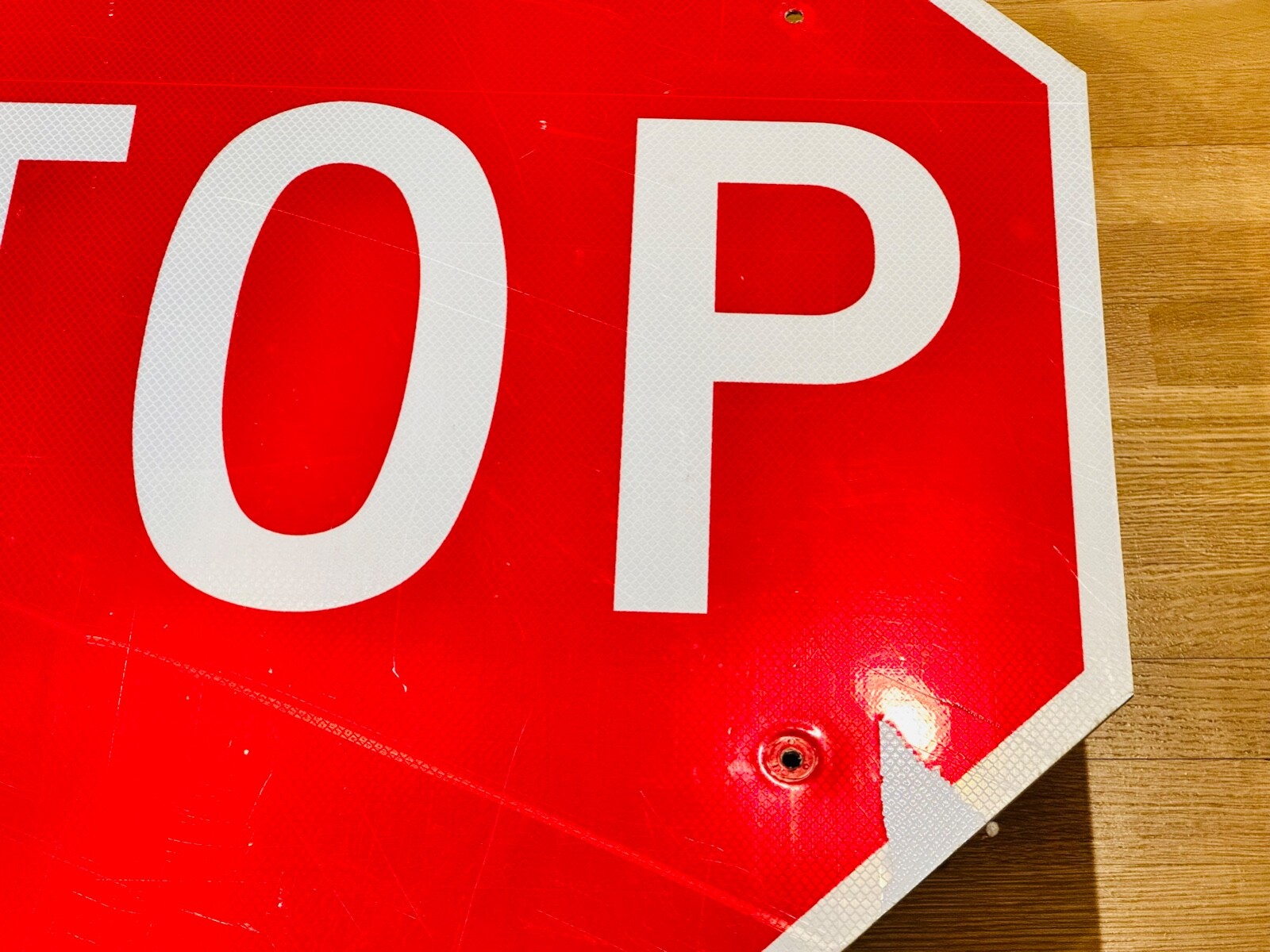 Old Vintage Highway Road Traffic Street STOP Sign 36x36 Authentic DOT ...