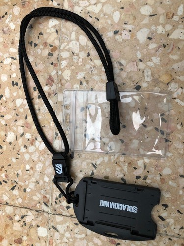 Blackhawk CIA ID Lanyard Credentials Info Accessories Holder 901d03bk ...