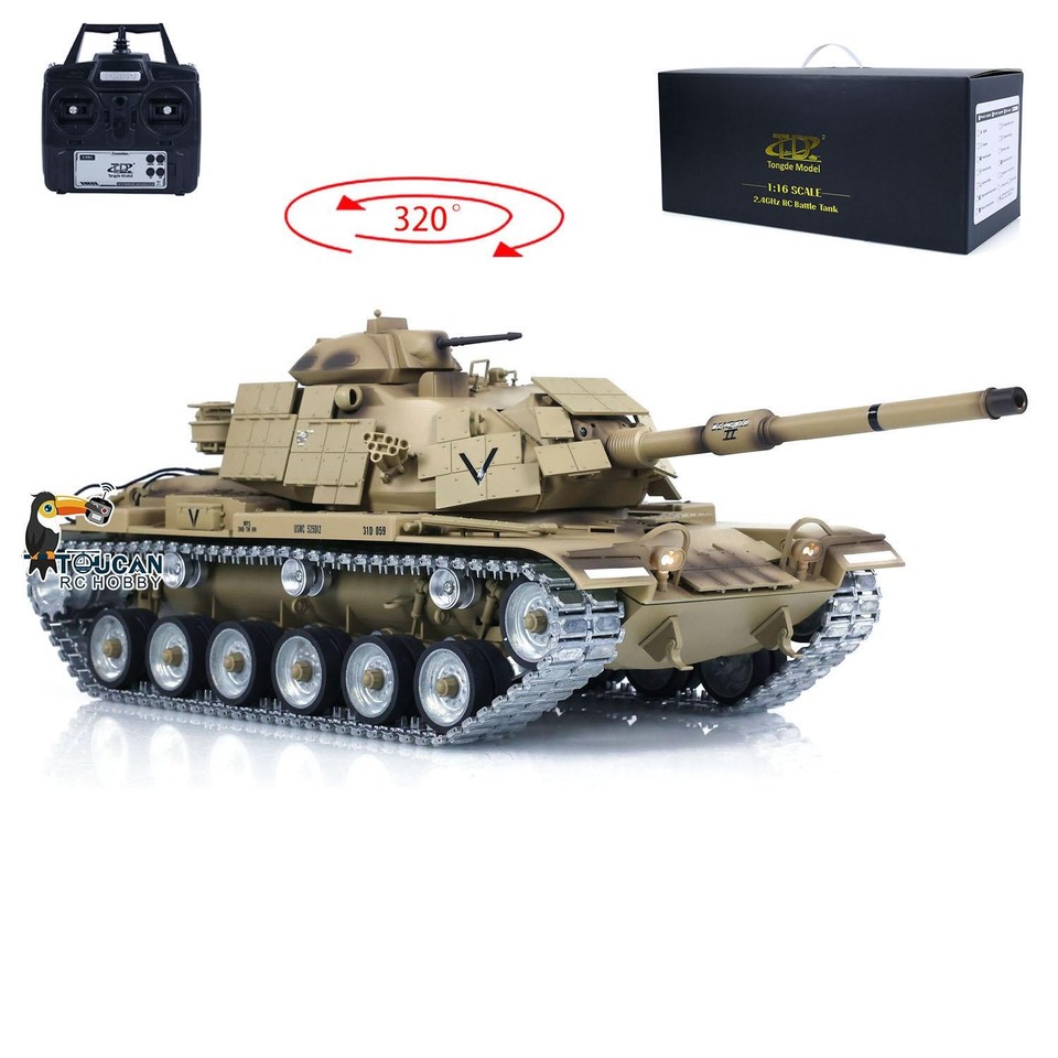 1:16 USA RC Battle Tank M60A1 ERA Radio Control Tanks w/ Metal Wheels ...