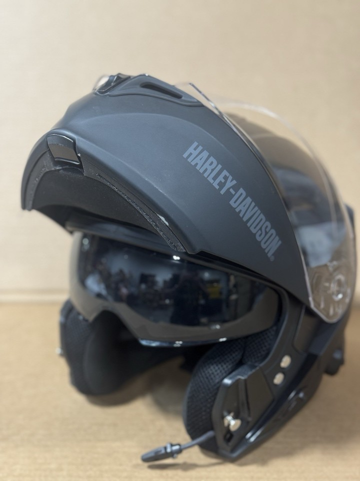 (L) Sena Outrush R Modular Harley-Davidson Motorcycle Helmet Bluetooth ...