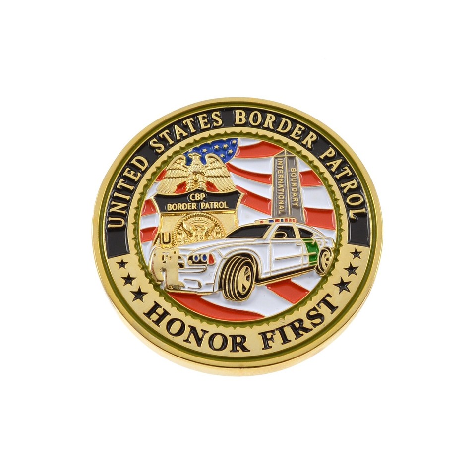 U S Border Patrol Logo Challenge Coin Car Badge Pillar Homeland | eBay