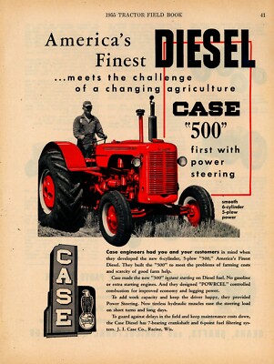 1955 Case Tractors Ad: Case 500 Diesel Tractor - Introductory Ad ...