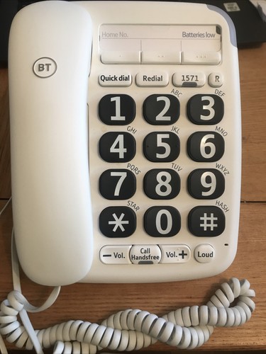 BT Big Button 200 Corded Telephone, White - 061130 5016351304433 | eBay