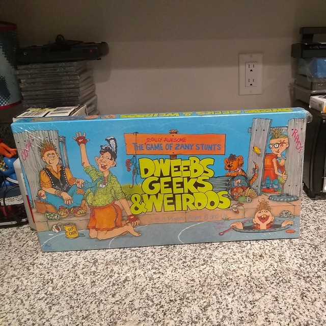 Vintage 1988 Dweebs Geeks & Weirdos Game of Zany Stunts Golden 4248 for ...