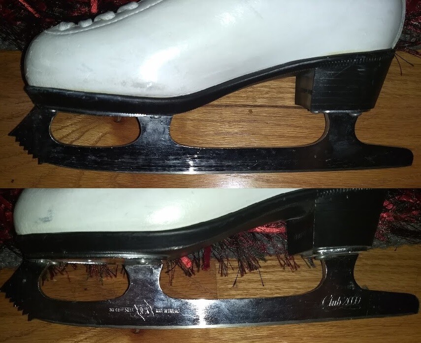 Ice Figure Skates RISPORT Made in Italy w MK Club 2000 blades Size 34 4 ...