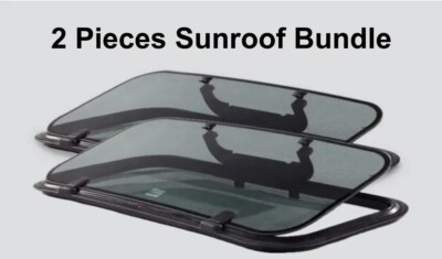 Universal manual pop-up Sunroof for all cars(Bundle 2pcs)(29.52inch x ...