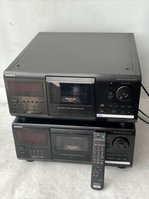 Pair (2) Sony CDP-CX205 Mega Storage 200 Disc Carousel CD Changer ...