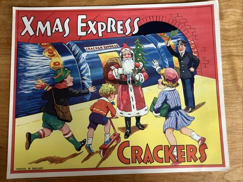 Batger’s Christmas Cracker Label “Xmas Express Crackers” Genuine ...