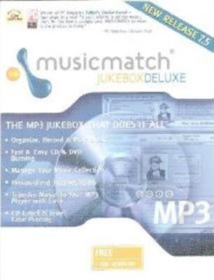 MusicMatch Jukebox 7.5 Deluxe PC CD listen sort manage computer music mp3 files! | eBay