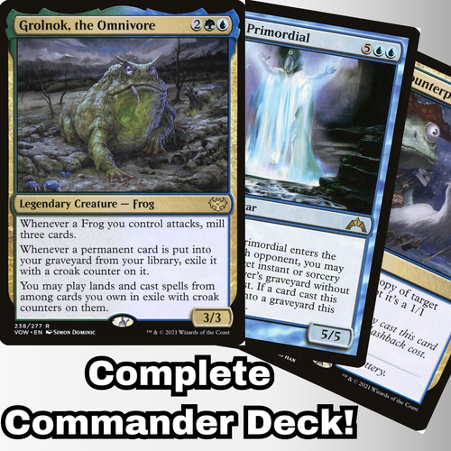 MTG Commander EDH Deck Grolnok, the Omnivore 100 Cards Frog Tribal ...