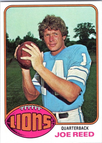 1976 Topps Joe Reed #137 Detroit Lions Vintage Football Card NM | eBay