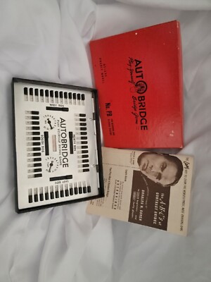 Vintage 1959 Auto Bridge Play Yourself Bridge Game - Deluxe Pocket ...