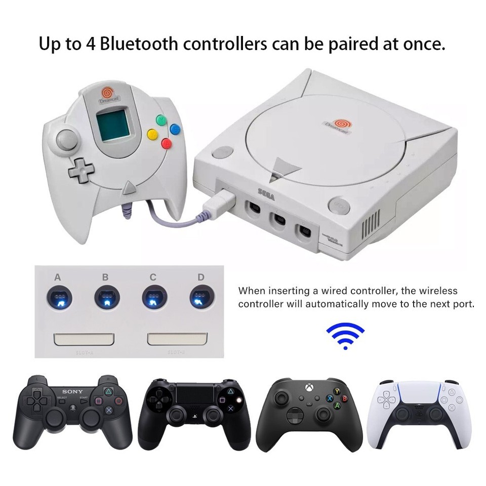 For SEGA DreamCast DC iBlueControlMod Gamepad Wireless Bluetooth ...