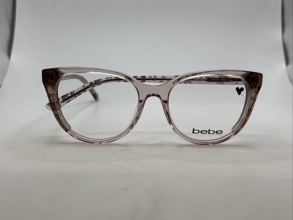 Bebe BB5208 (200) Topaz Animal 52/17 135 Women’s Full Rim Eyeglasses ...