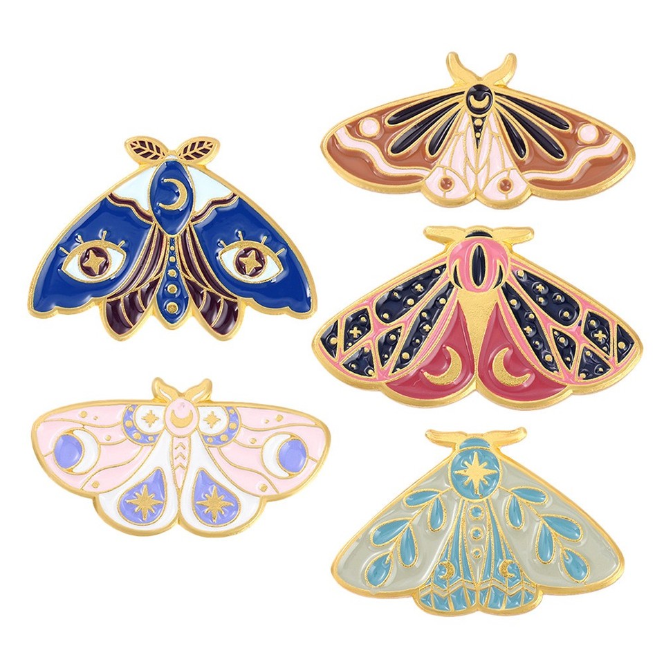 5 Pcs Butterfly Brooch Pin Insect Jewelry Brooches for Women Badge ...