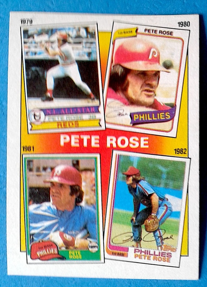 1986 TOPPS THE PETE ROSE YEARS SET #2-#7 (6 CARDS) 1963--1985 H.O.F ...