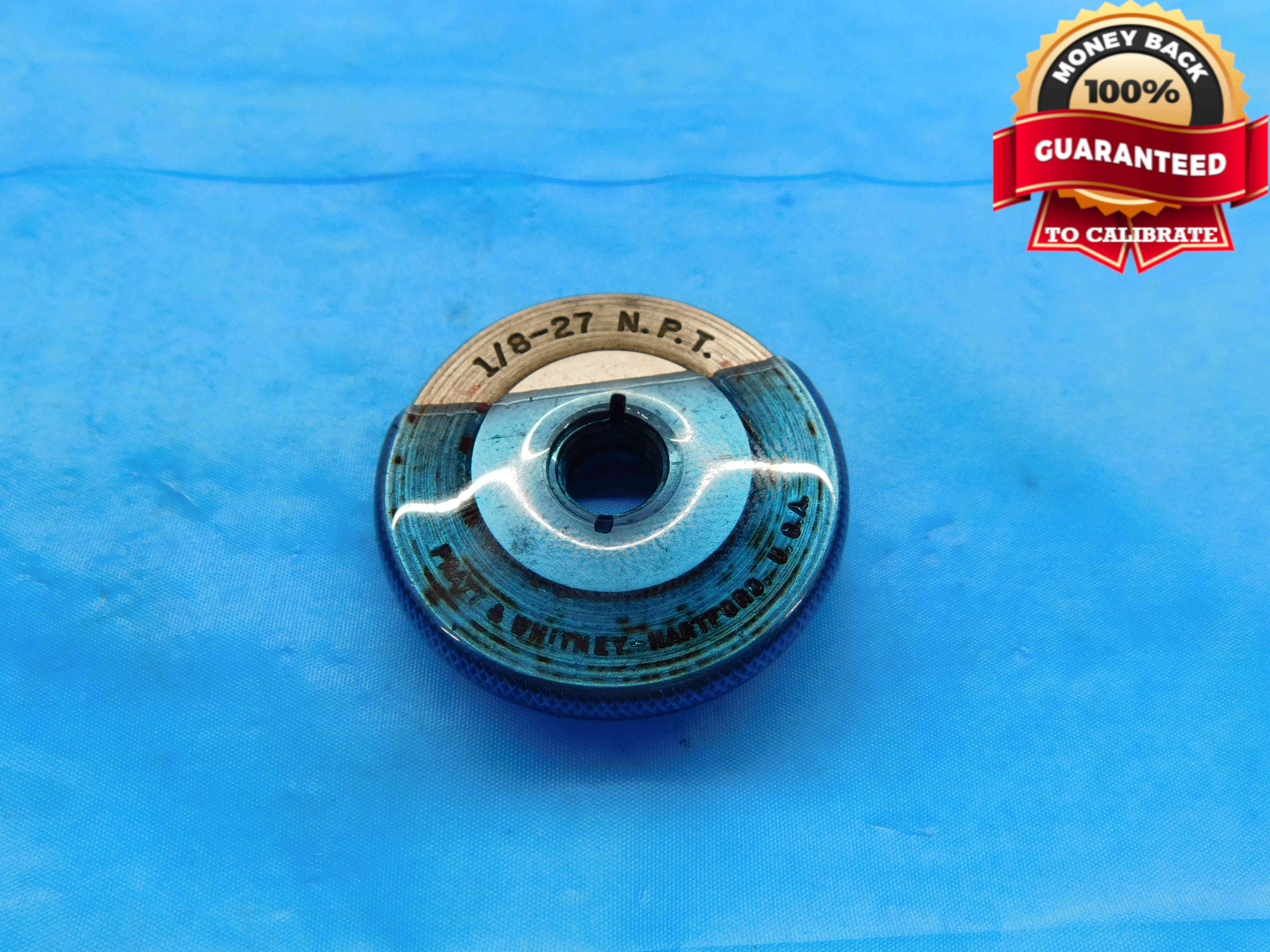 1/8 27 NPT L1 PIPE THREAD RING GAGE .125 .1250 N.P.T. NATIONAL TAPER ...