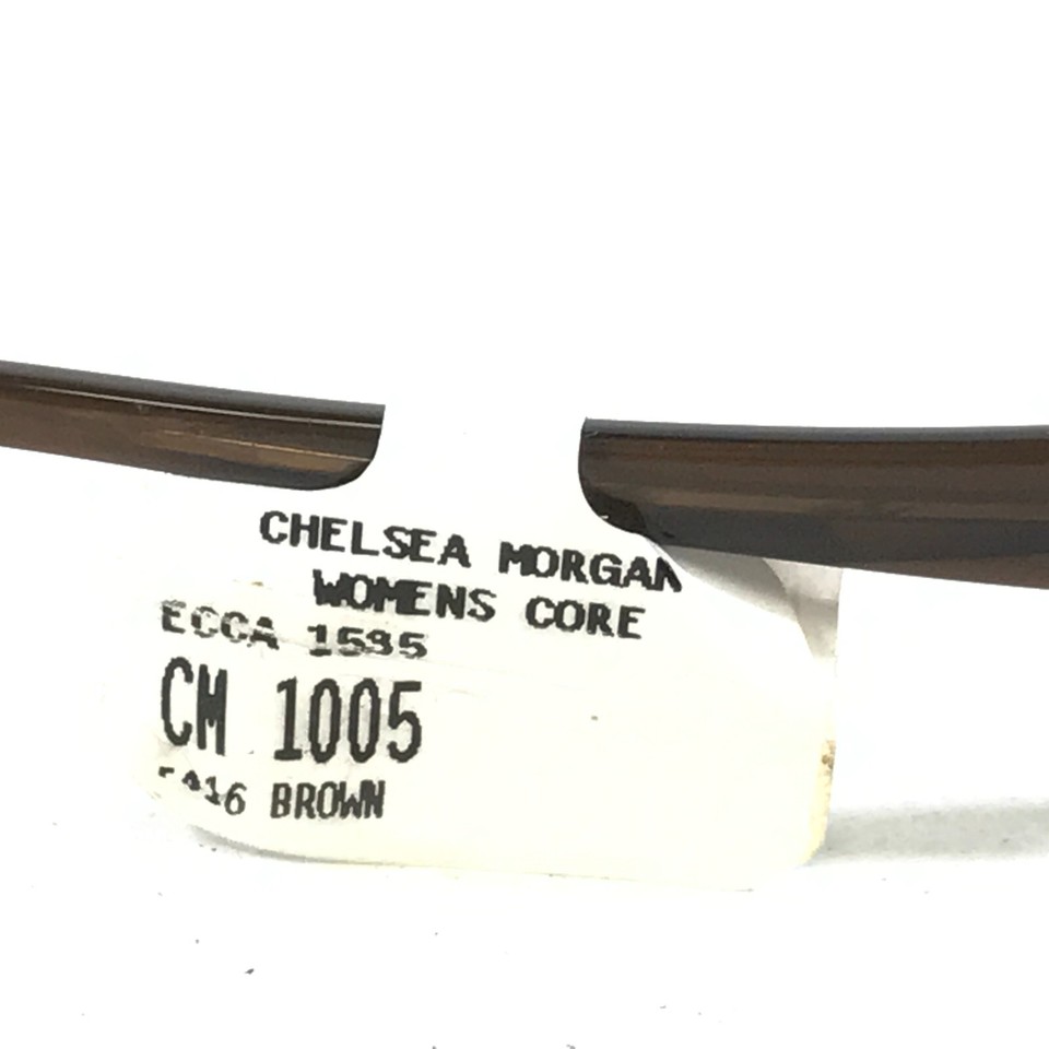 Chelsea Morgan CM 1005 BR Eyeglasses Frames Brown Gold Round Full Rim ...